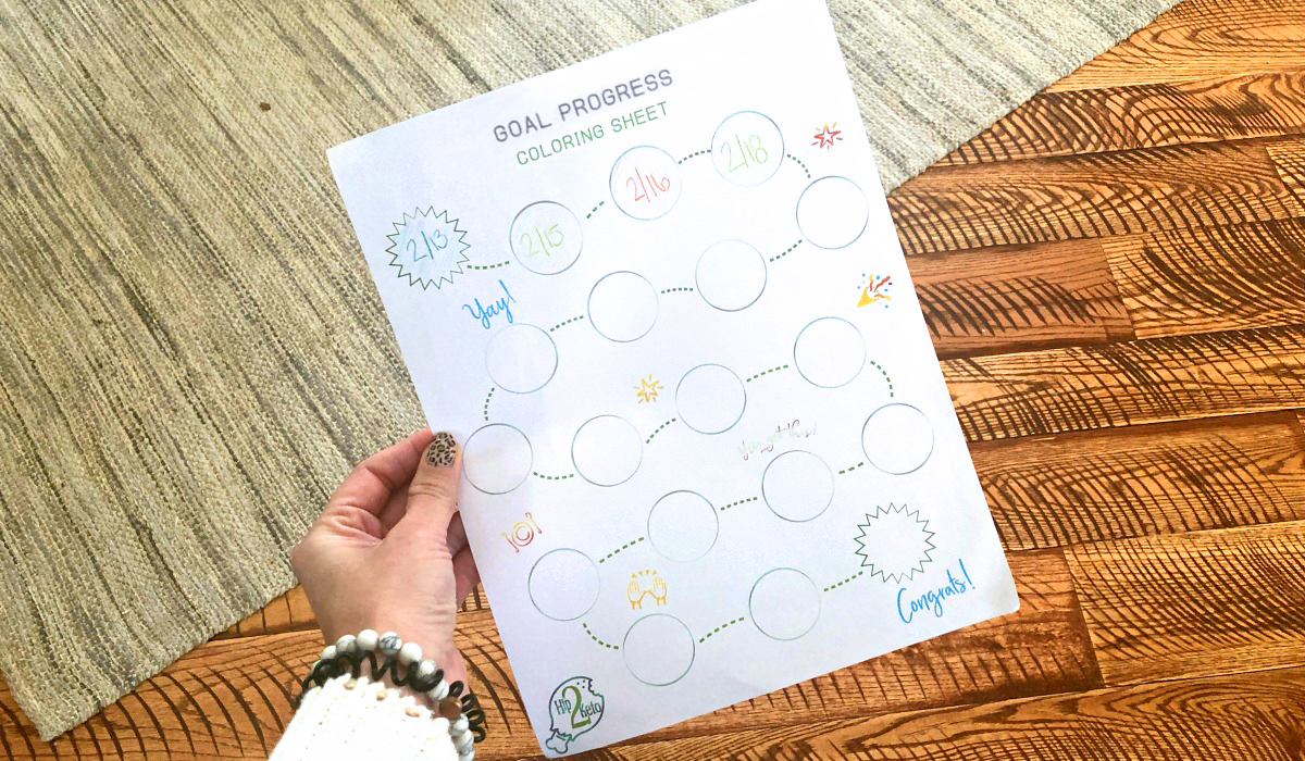 FREE Printable: Keto Weight Loss Progress Coloring Page