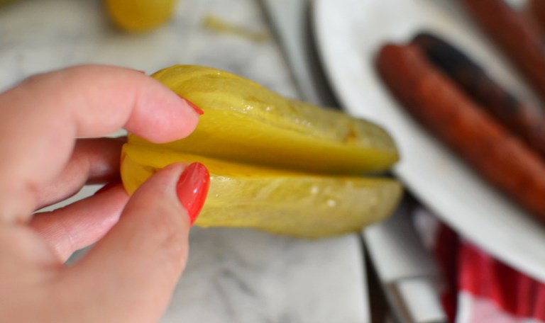 Keto Pickle Dogs, Grilled New York Style Hot Dogs with a Pickle | Hip2Keto