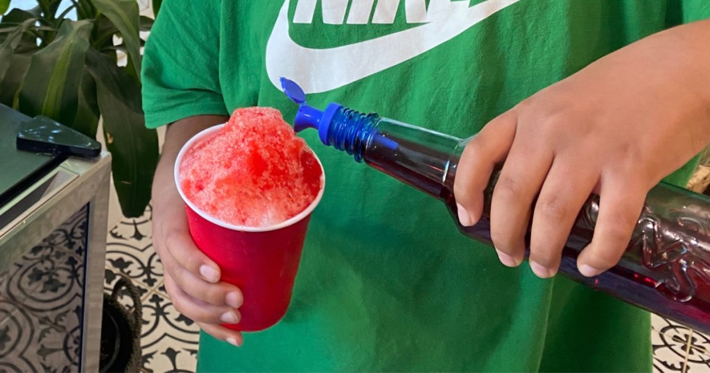 Use Sugar-Free Snow Cone Syrup & Ice for a Refreshing Treat!