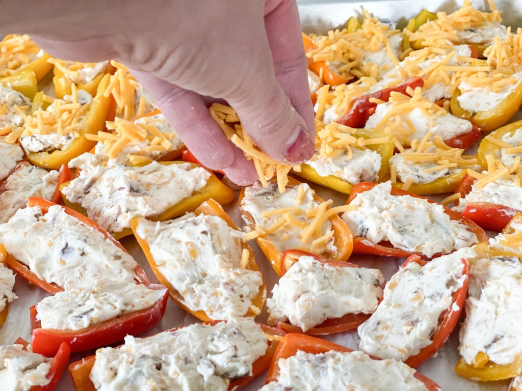 Stuffed Mini Peppers With Cream Cheese | 4-Ingredient Appetizer Recipe