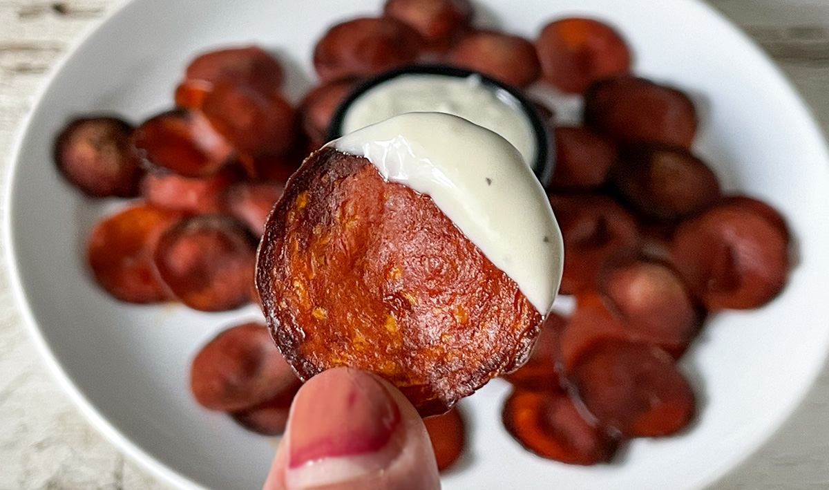 Our Baked Pepperoni Chips are the Easiest Zero-Carb Snack Ever!