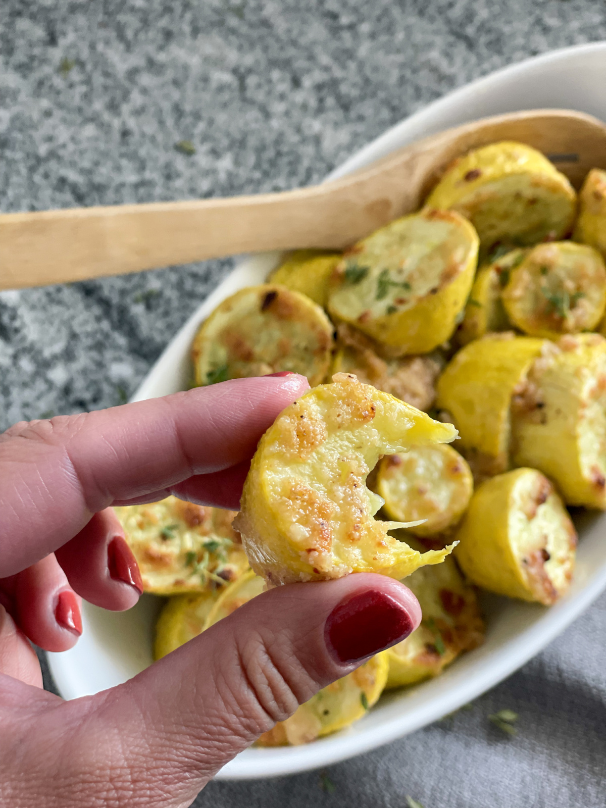 Easy Garlic Roasted Yellow Squash - My New Fave Side Dish!